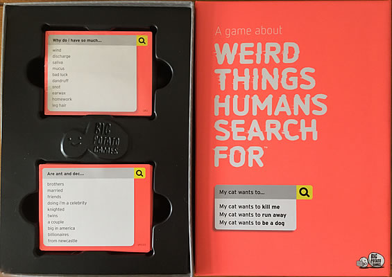 Christmas Gift Review 2018: Big Potato Games Weird Things Humans Search ...