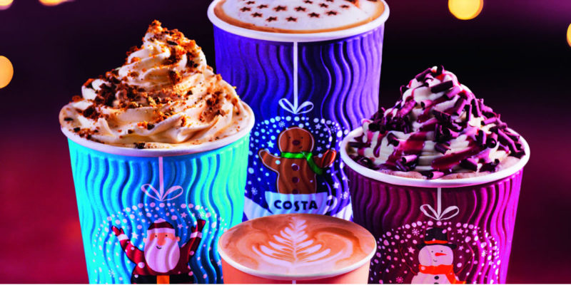 Costa Coffee unveils its NEW Christmas drinks