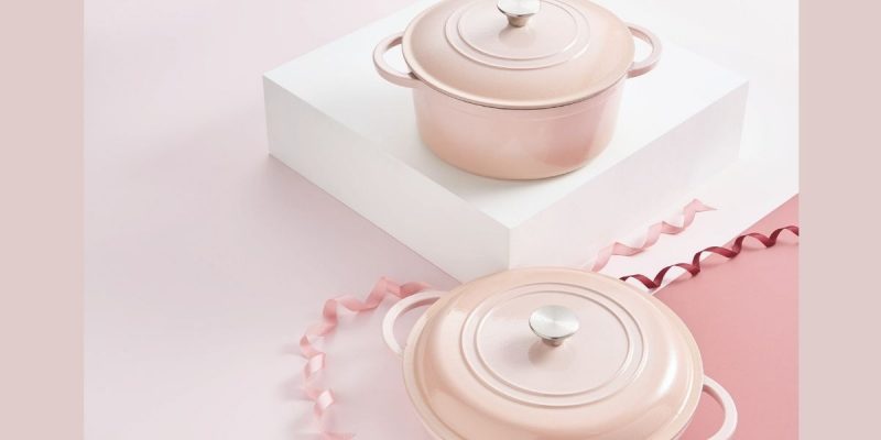 Aldi launches cast iron pastel pink Le Creuset dupe range